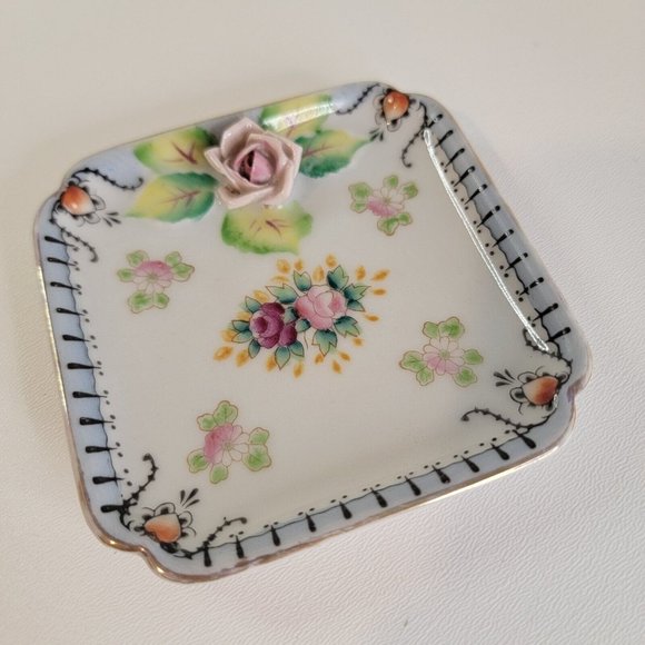 Accents | Meiko Square Porcelain Trinket Ring Dish China Mark Occupied ...